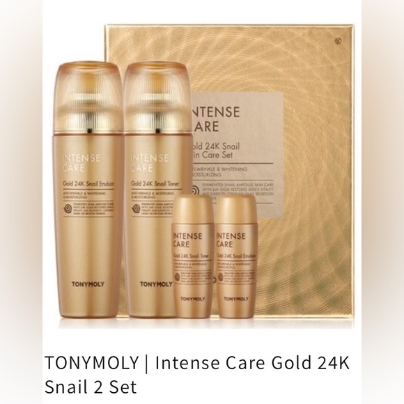 Skincare | Tonymoly Intense Care Gold 24k Snail 2 Set | Poshmark